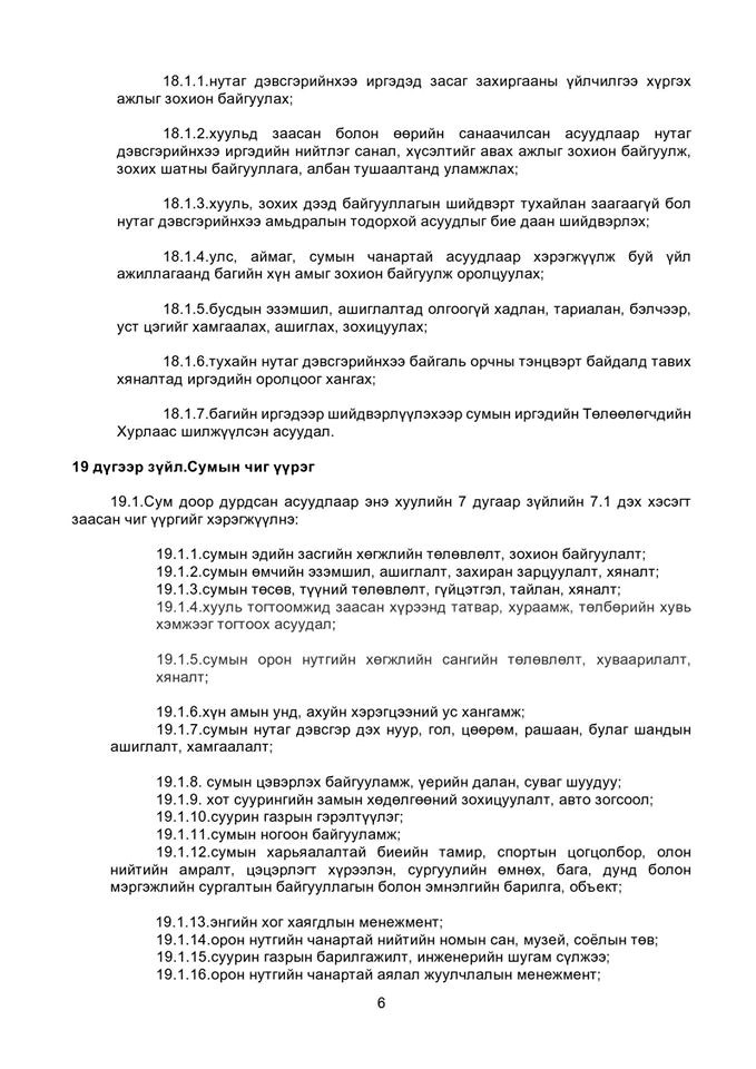 МОНГОЛ УЛСЫН ЗАСАГ ЗАХИРГАА НУТАГ ДЭВСГЭРИЙН НЭГЖ ТҮҮНИЙ УДИРДЛАГЫН