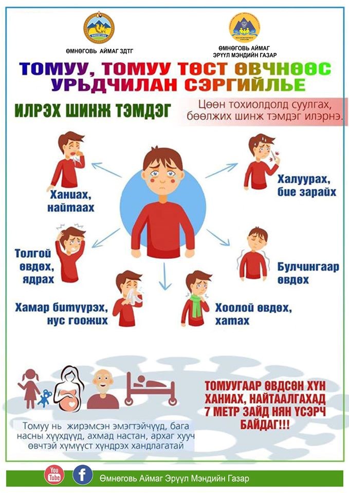 Томуу томуу төст өвчний үед илрэх шинж
