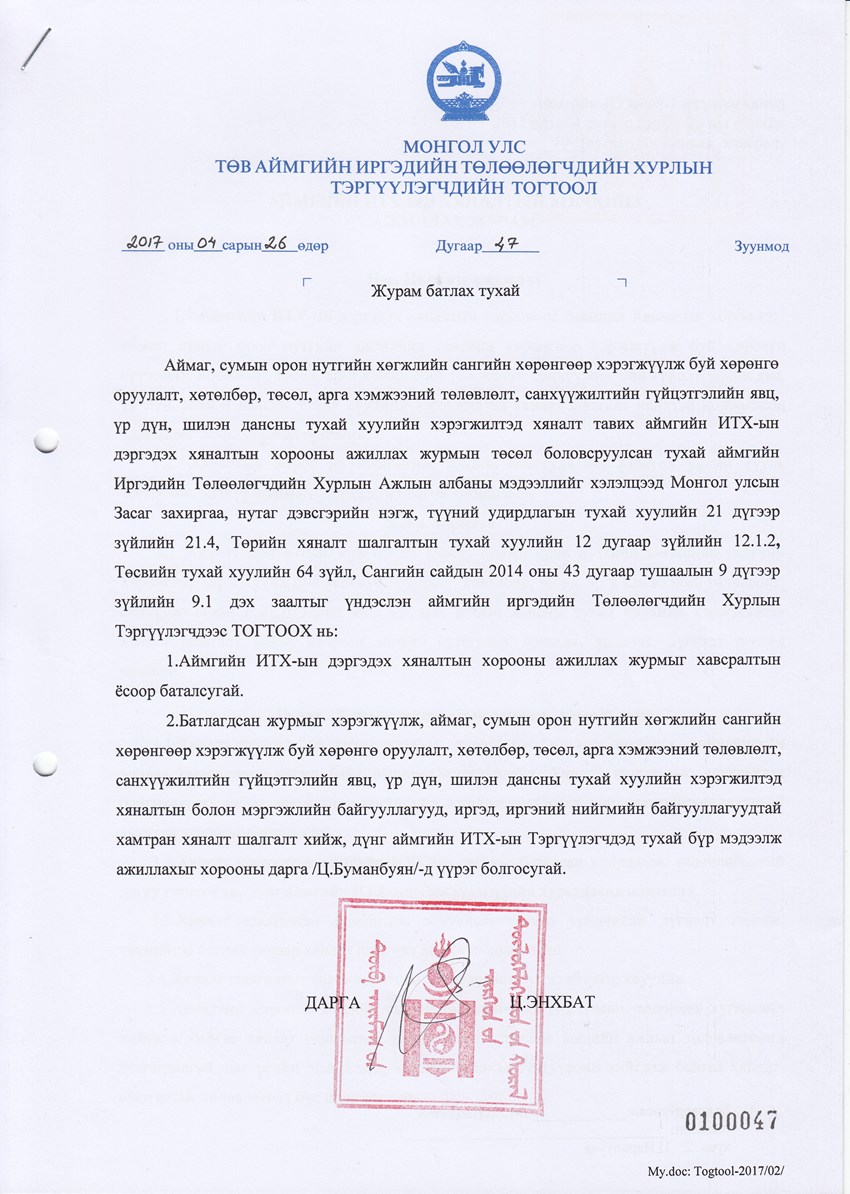 ЖУРАМ БАТЛАХ ТУХАЙ