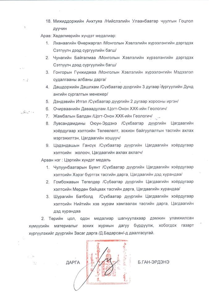 Шагналд уламжлах тухай №12