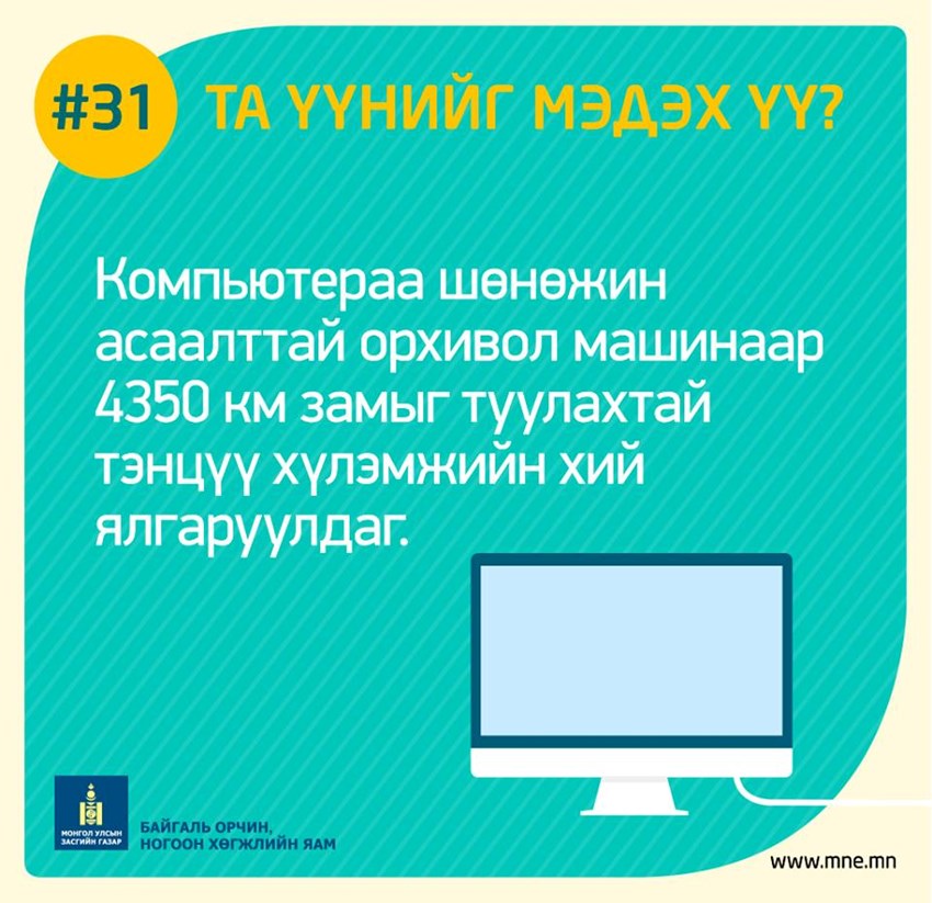 Та үүнийг мэдэх үү